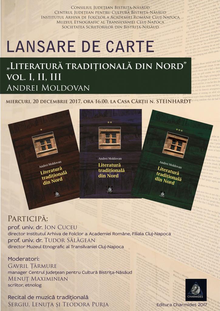 Lansarea monografiei „Literatură tradiţională din Nord”, autor Andrei ...