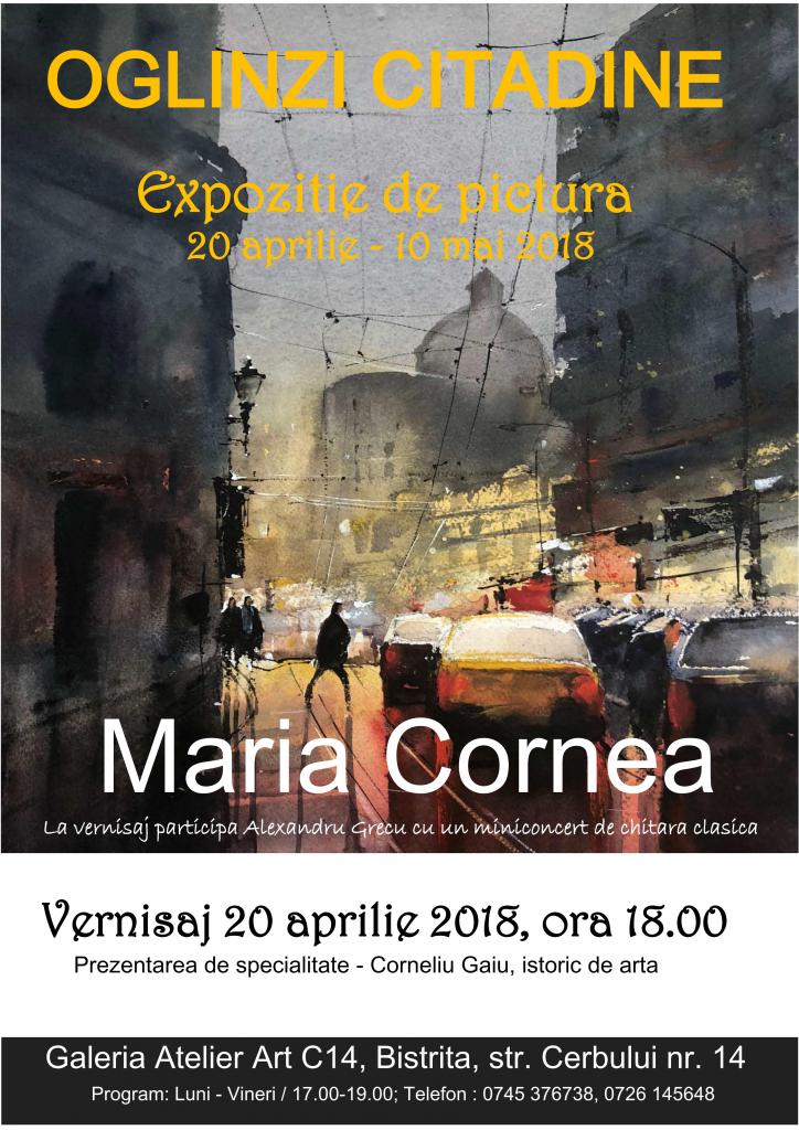 Oglinzi citadine. Maria Cornea expune îşi expune lucrările în acuarelă ...