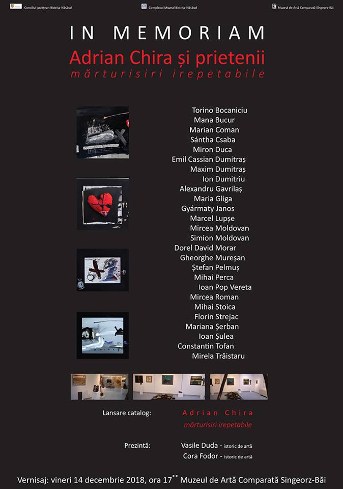 In memoriam Adrian Chira „Mărturisiri irepetabile”, la Muzeul de Artă ...