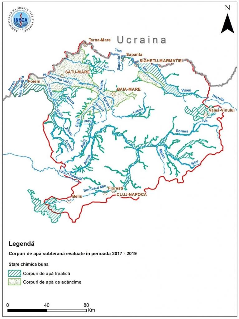 Toate cele 15 corpuri de apă subterană din bazinul hidrografic Someș ...