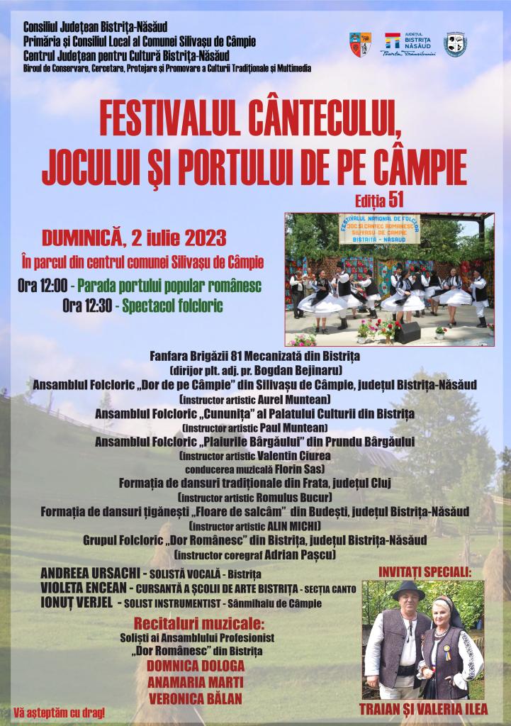 Duminică, 2 iulie, la Silivașu de Câmpie are loc ediția a 51-a a ...