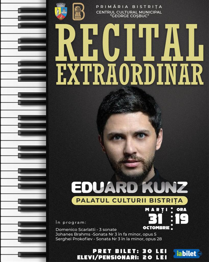 Recital extraordinar de pian susţinut de Eduard Kunz, la Palatul ...